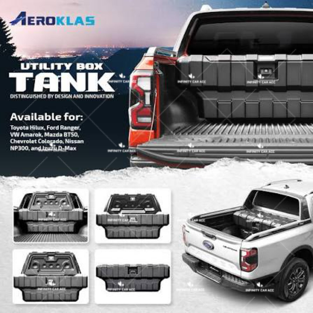 Aeroklas U Box Tank Tool Box Ranger Navara Hilux Dmax Bt-50 Triton ...