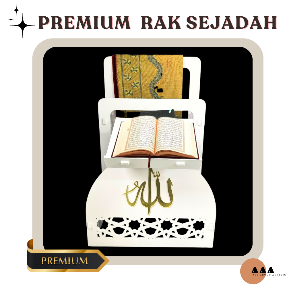 [AAA] Rak Sejadah dan Quran 2 in 1 | Rak Mukena & Prayer Mat Hanger ...