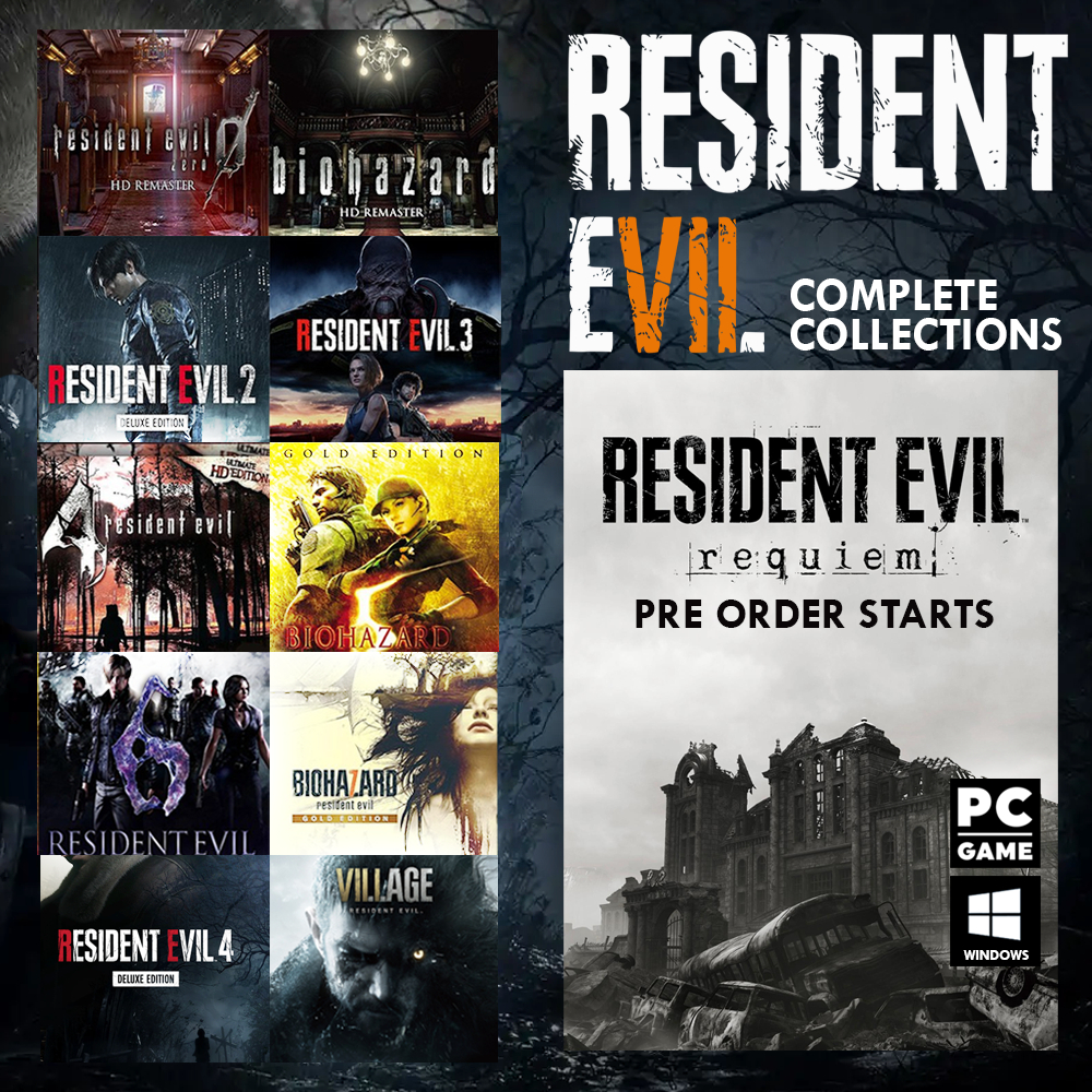 Resident Evil PC Full Collections 1995 - 2025 for Windows 🎮PC Games🎮 ...
