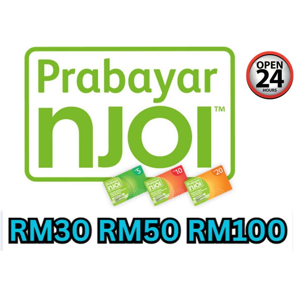 NJOI Direct Reload Topup RM30 RM50 RM100 (24Hours Open) | Shopee Malaysia