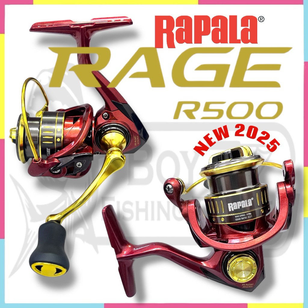 RAPALA RAGE R500 SPINNING REEL ULTRALIGHT UL FISHING REEL | Shopee Malaysia