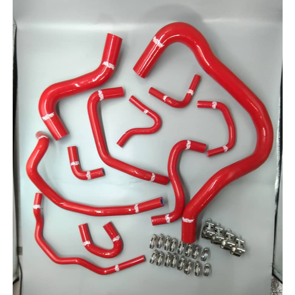 RedSuns Honda H22a Red Radiator Hose Set ( 11pcs ) ~ New Stock | Shopee ...