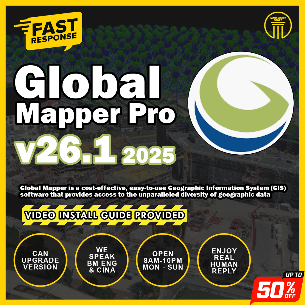 Global Mapper Pro 26💯 EASY INSTALL 💯 LIFETIME PREMIUM 💯 FAST DELIVERY 💯 ...