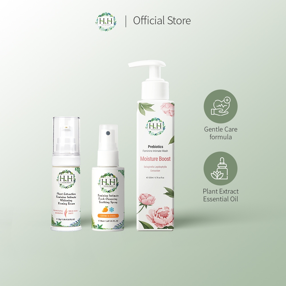 HH Prebiotics Intimate Wash + Soothing Spray + Citrus Whitening Serum ...