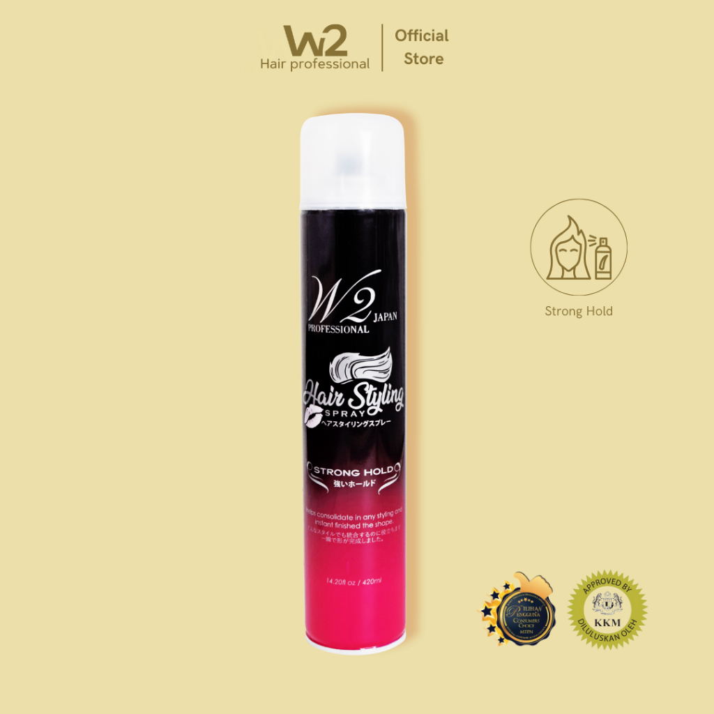 W2 Japan Professional Hair Styling Spray Salon Finish & Long Lasting ...