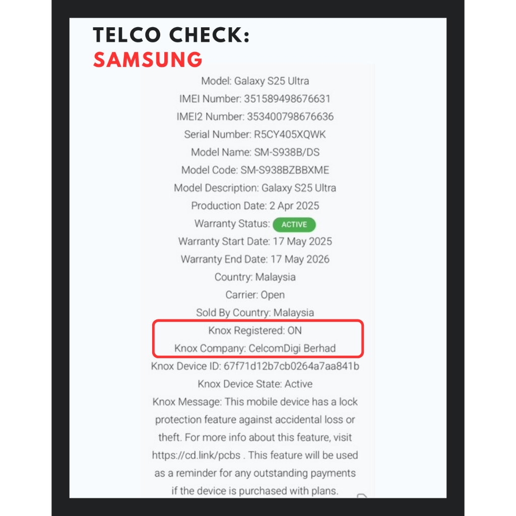 SAMSUNG TELCO FAST CHECKER 2MINS | Shopee Malaysia