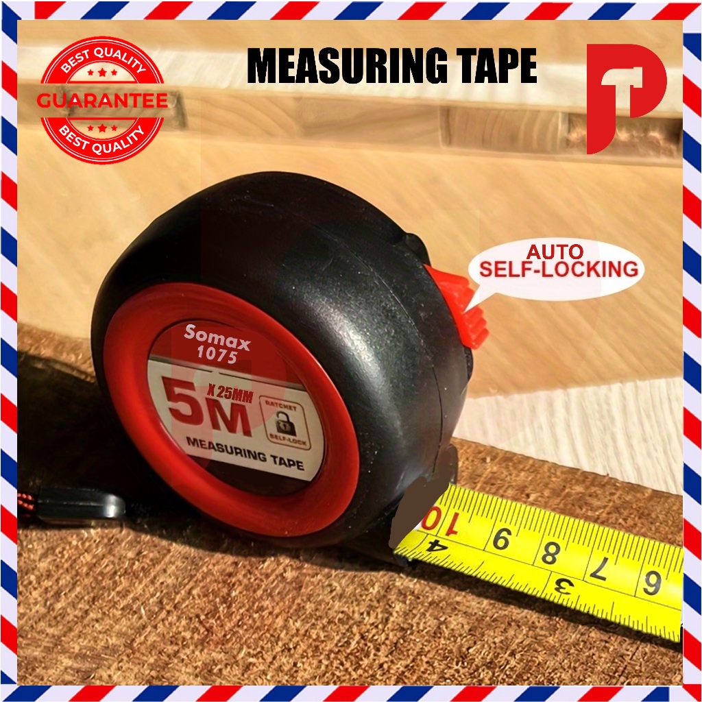 Auto locking Steel Blade Measuring Tape 🔥 Ready Stocks 🔥 (3.5Meter ...