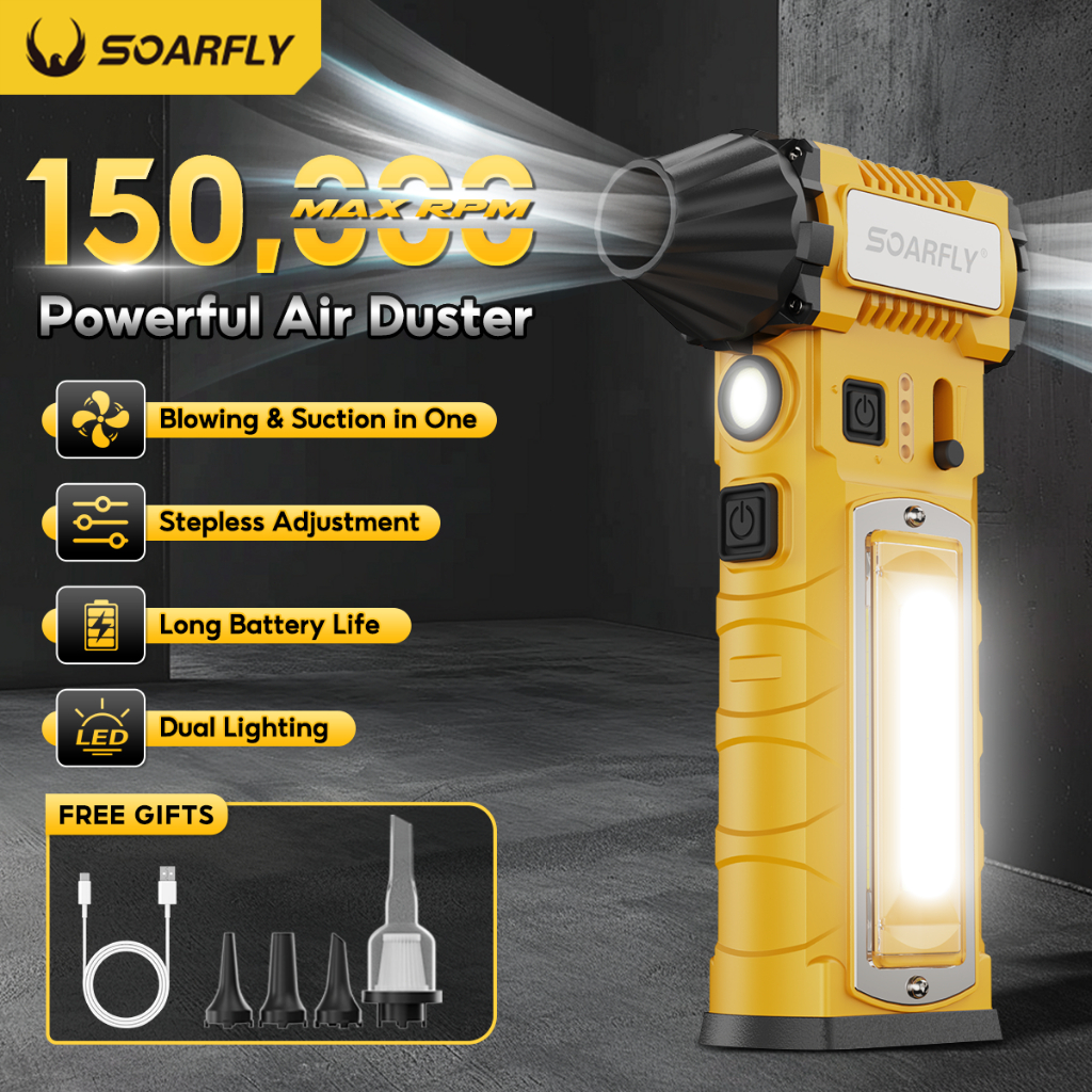 Soarfly Mini Turbo Fan 130000rpm Portable & Powerful Kipas Angin with ...
