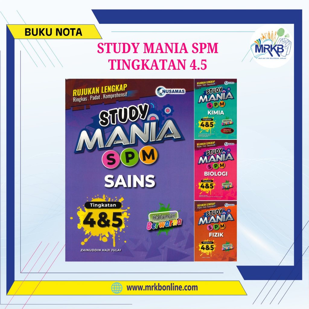 STUDY MANIA SPM TINGKATAN 4.5 | Shopee Malaysia