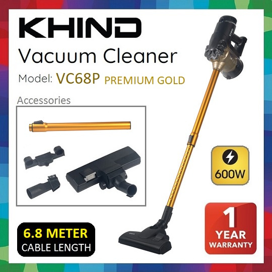 KHIND VC66B VC68P Handheld Vacuum Cleaner 600W / Pembersih Vakum Pegang ...