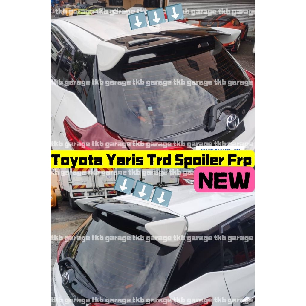 toyota yaris trd spoiler frp | Shopee Malaysia