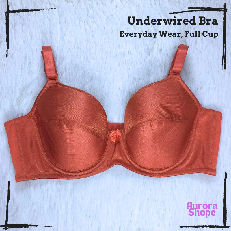 Rae Underwired Comfortable Bra Full Cup | Berdawai | 34B-40C | Orange ...