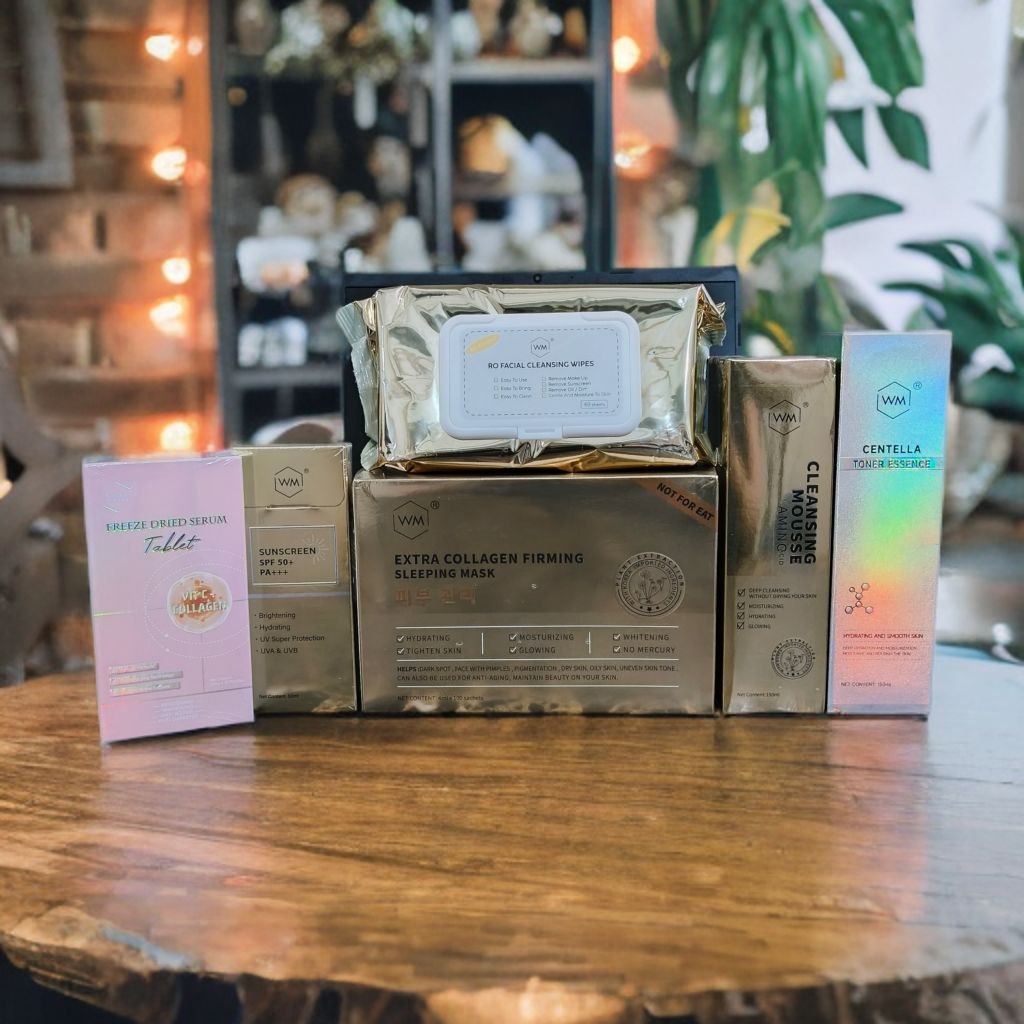 [ORIGINAL] WM SLEEPING MASK SUNSCREEN TONER ESSENCE CLEANSING MOUSSE ...