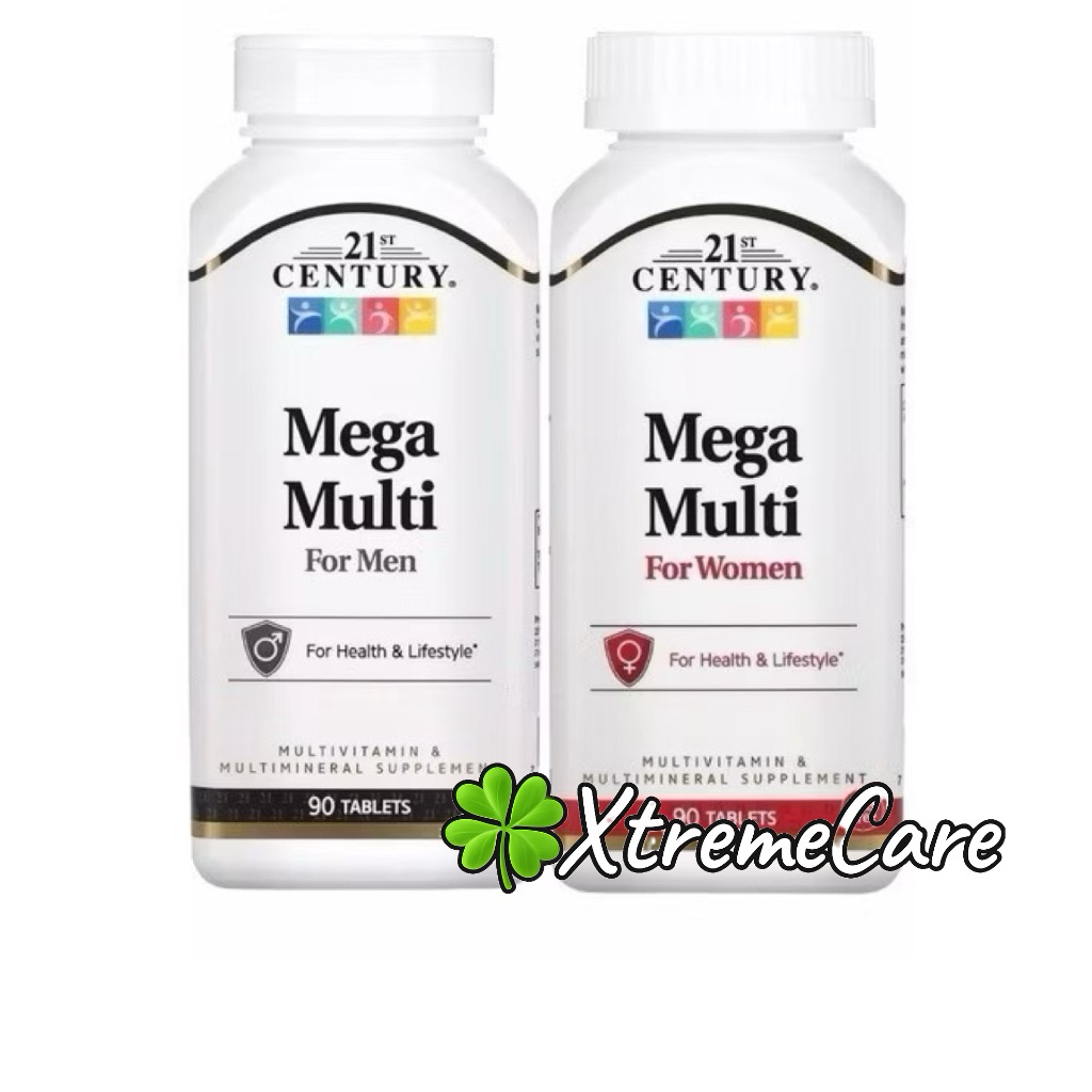 ready stock🍀21st Century, Mega Multi for Men/ Women ,Multivitamin ...