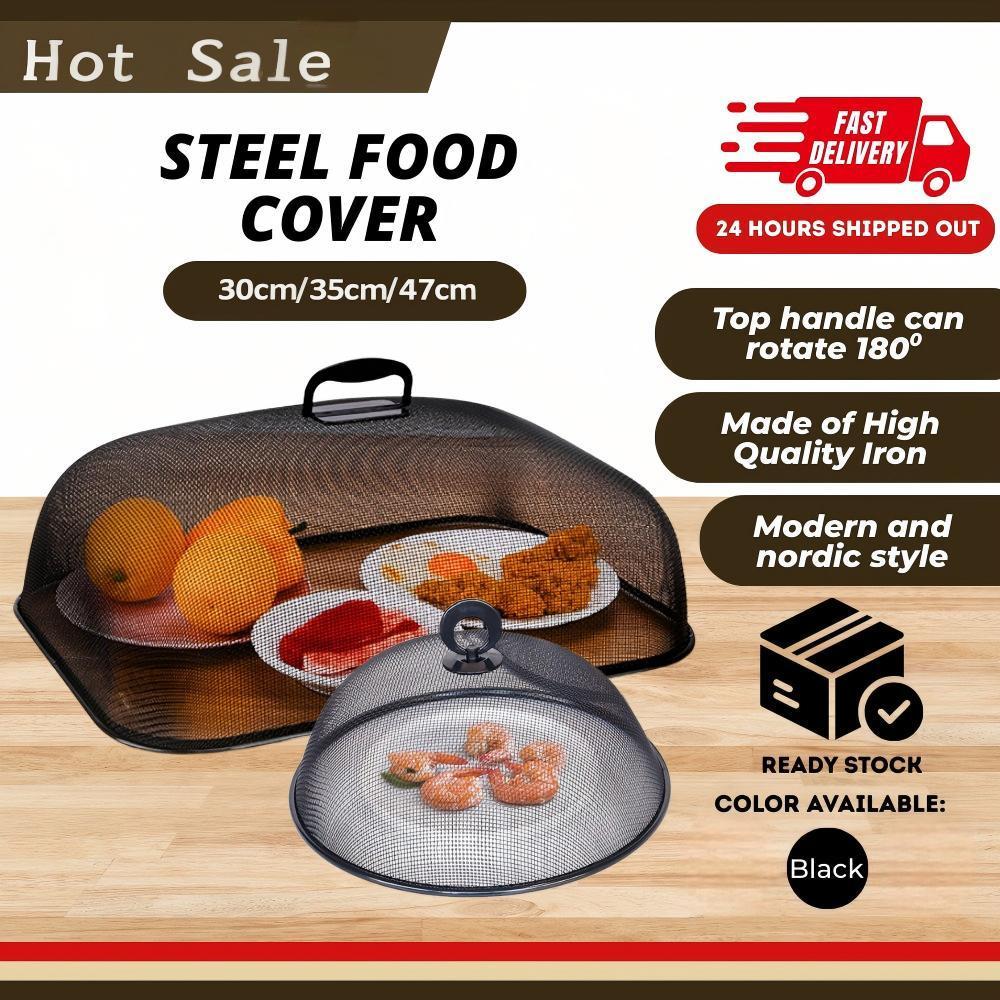 Steel Food Cover Net Modern Style Stainless Steel Mesh Dish Tudung Saji ...
