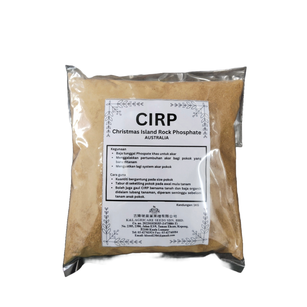 CIRP Christmas Island Rock Phosphate (Penggalak Akar) Repack 1kg ...