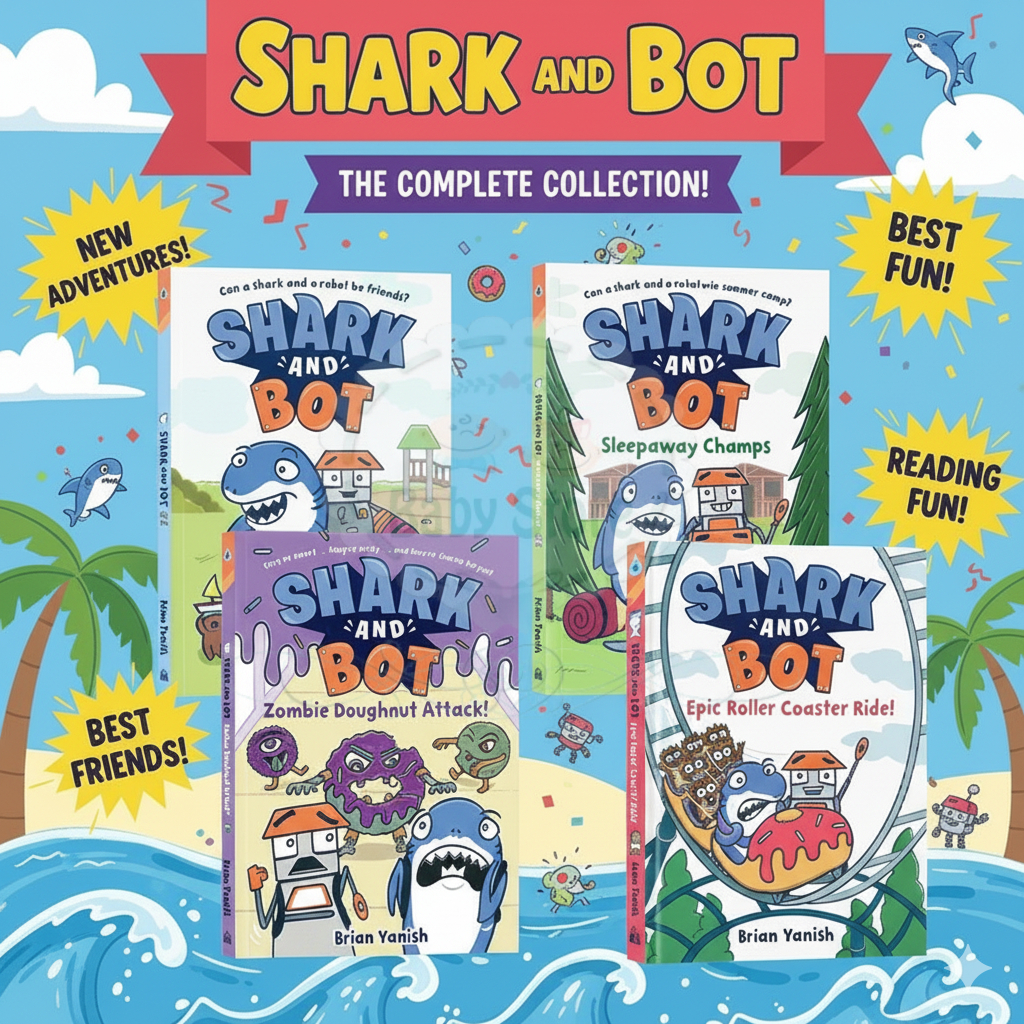 Shark and Bot (4 books set) | Shopee Malaysia