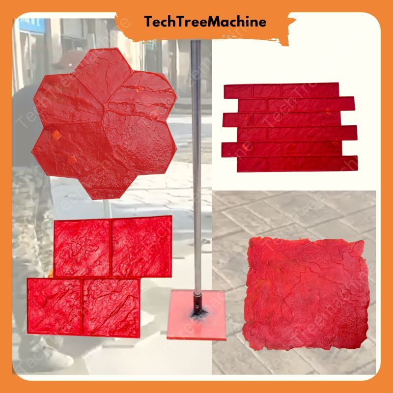 Concrete Mould stamp imprint concrete Acuan Simen Corak lantai hiasa ...