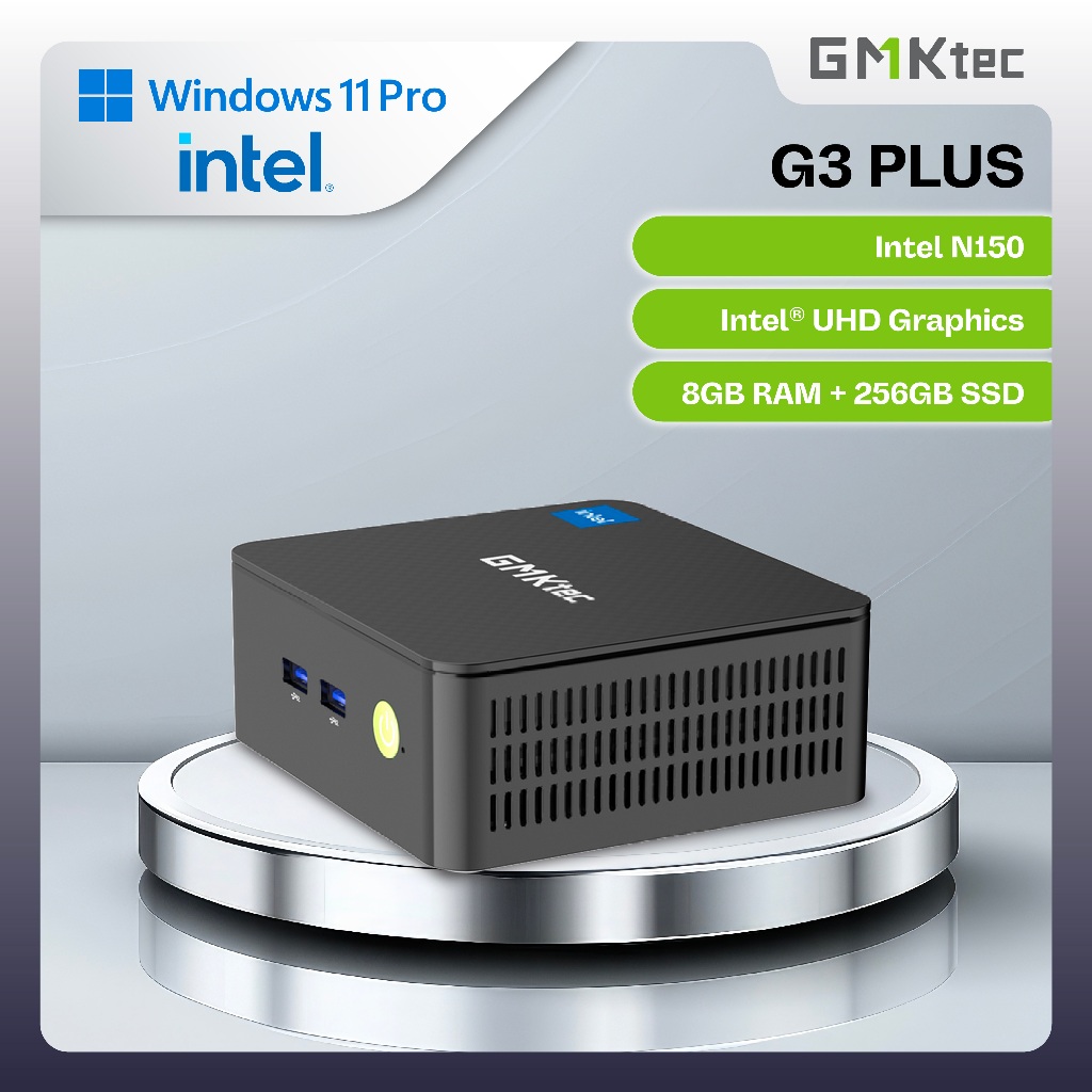 GMKtec G3 PLUS Mini PC 12th Gen Intel N150 8GB DDR4 RAM + 256GB SSD ...