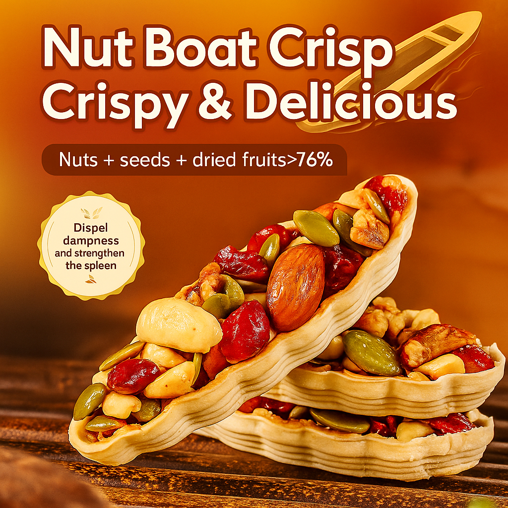 坚果零食Eight Treasure Nuts Boat Tower [Get Energy Instantly] Crispy Boat ...