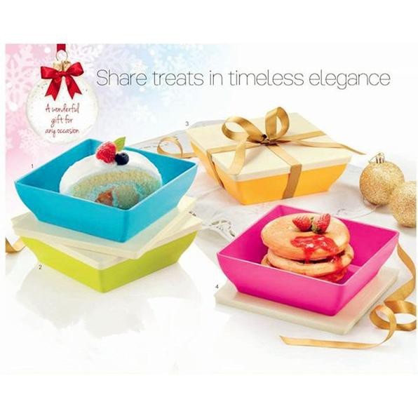 TUPPERWARE Zen Medium Keeper 960ml Zen Square box lunch box food ...