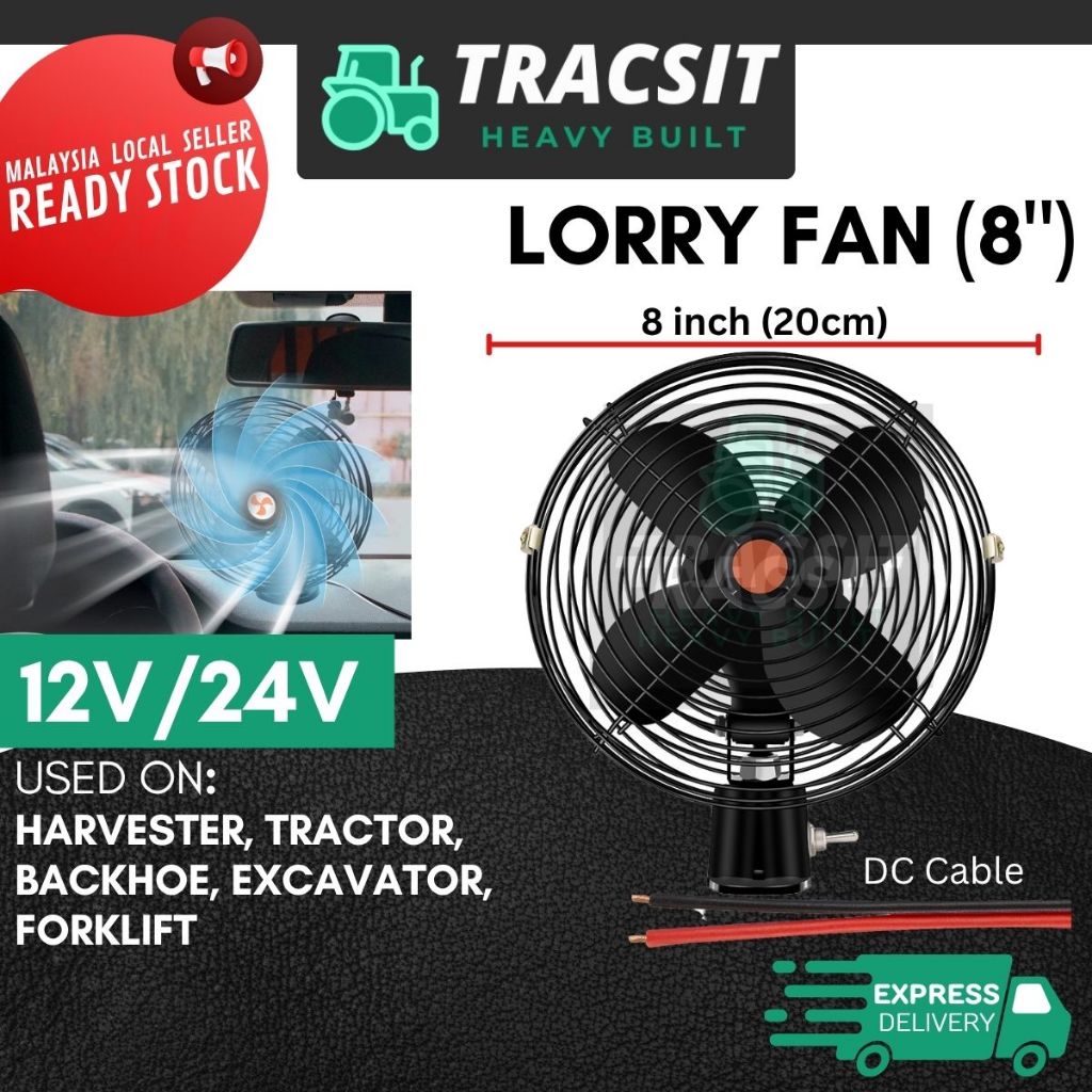 Kipas Lori 12V / Kipas Lori 24V Besar / Lorry Fan 24V (Heavy Duty ...