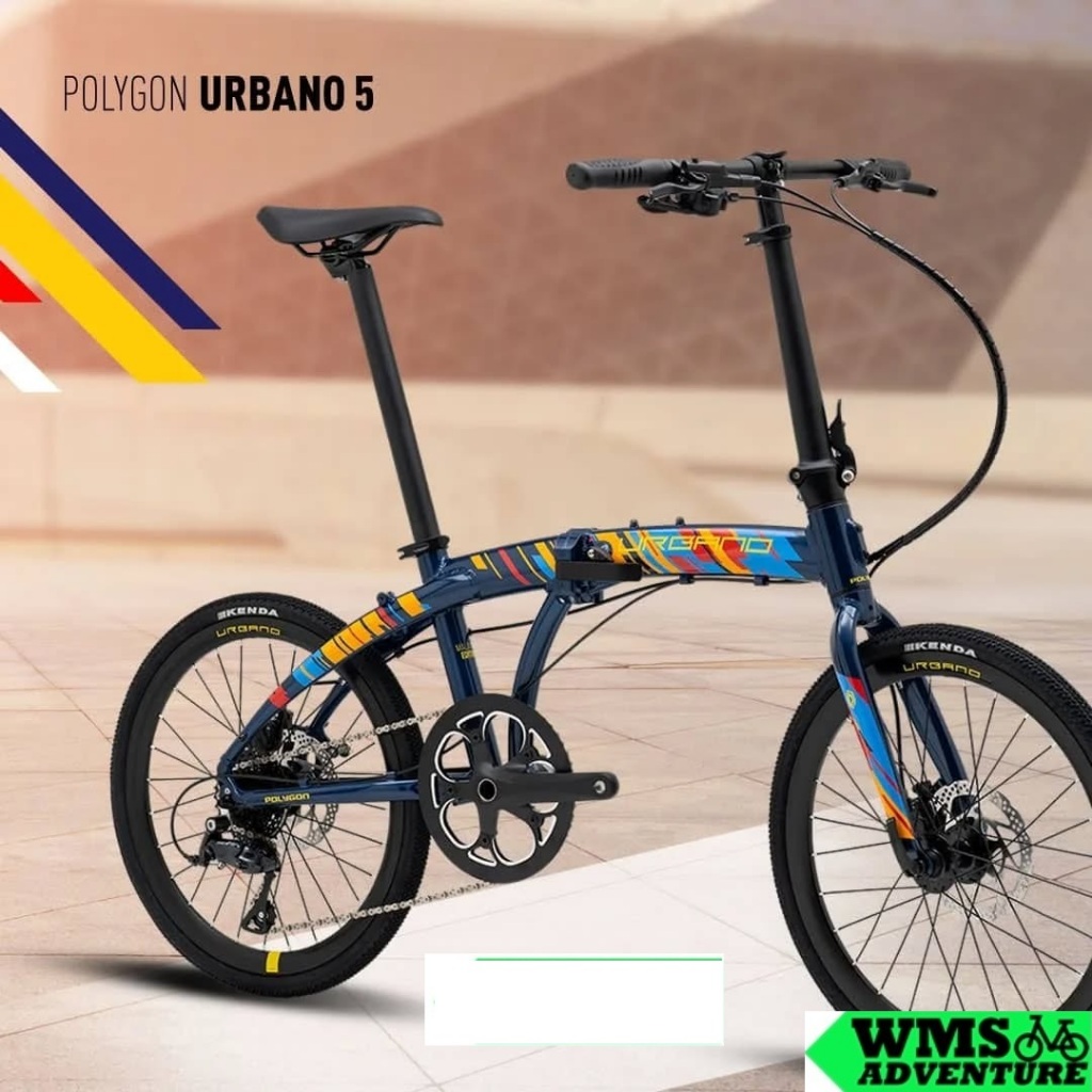 POLYGON URBANO 5 Folding Bike Malaysia Edition Custom Color (Free ...