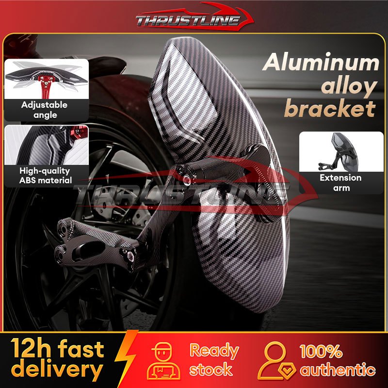 Universal Motorcycle Mudguard Rear Fender Extender 360°Adjustable REAR ...