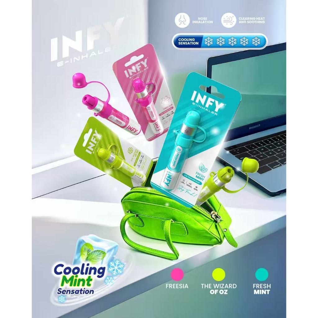 INFY E-Inhaler Relieves Nasal Congestion Aromatherapy Stick | Shopee ...