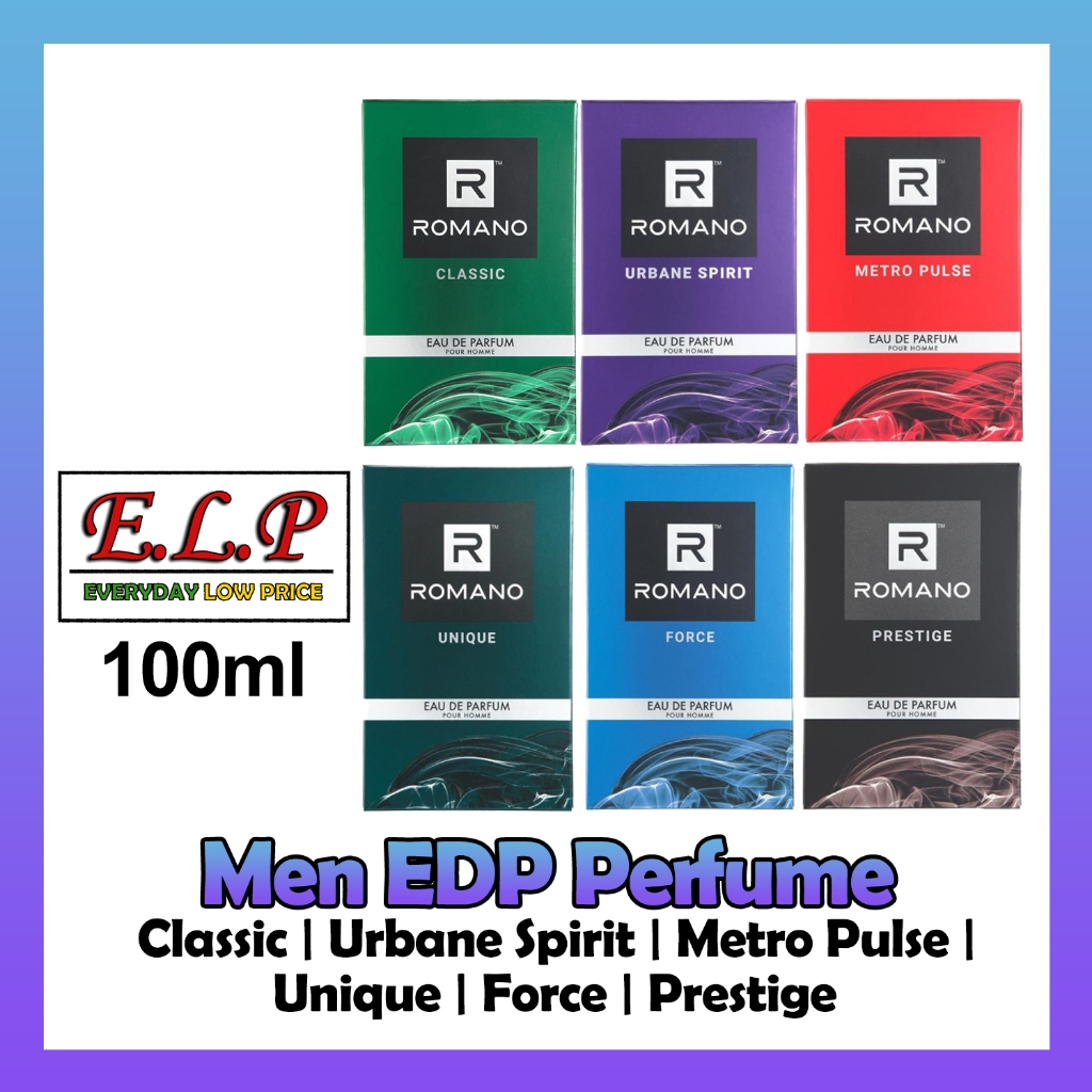 💥Lowest Price💥Romano Men Eau De Parfum 100ml (Perfume EDP) | Shopee ...