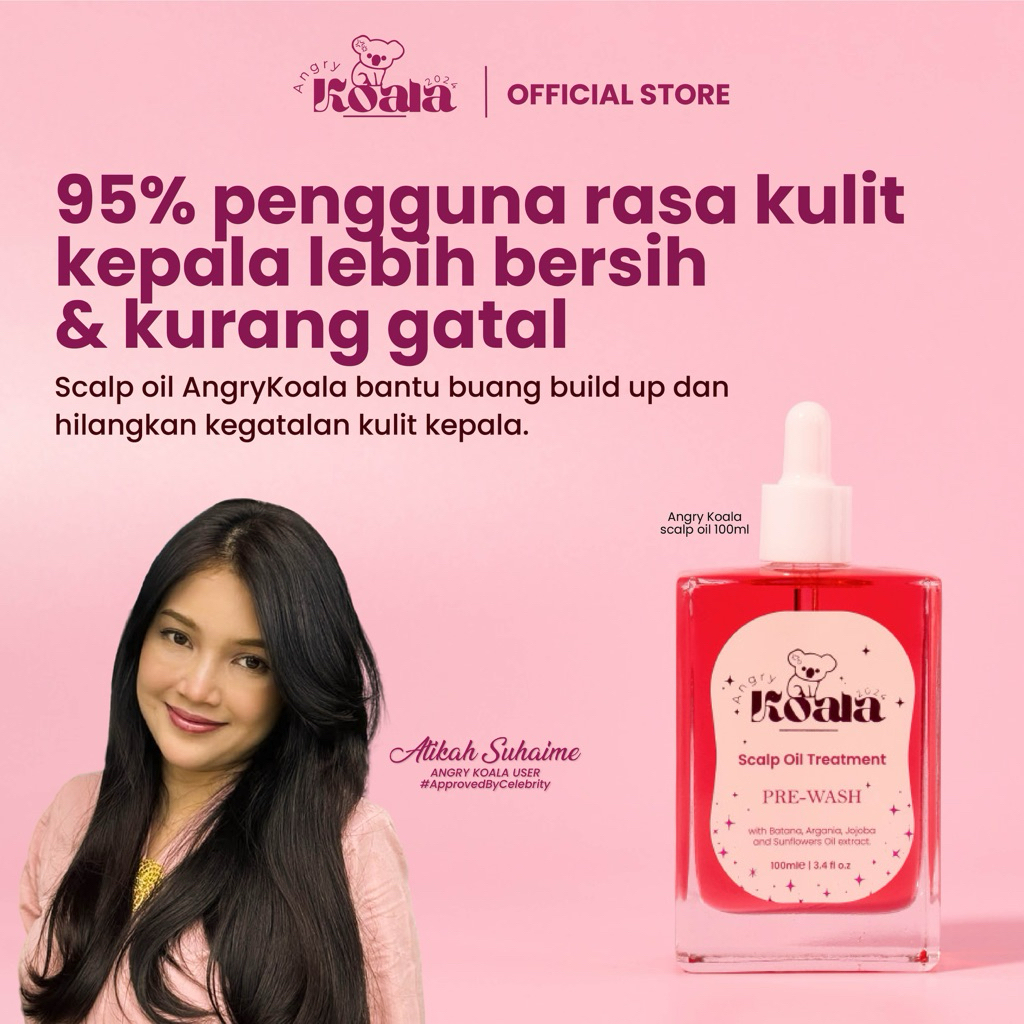 Angry Koala Scalp Oil | Deep Clean & Hair Strengthening Pre-Wash ...