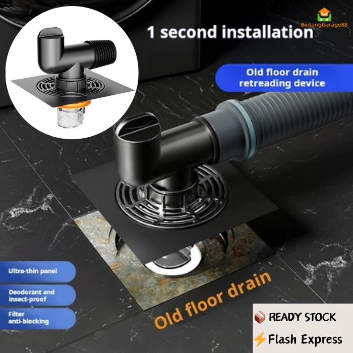 2-in-1 drain joint Drainage special three-way deodorizer anti overflow ...