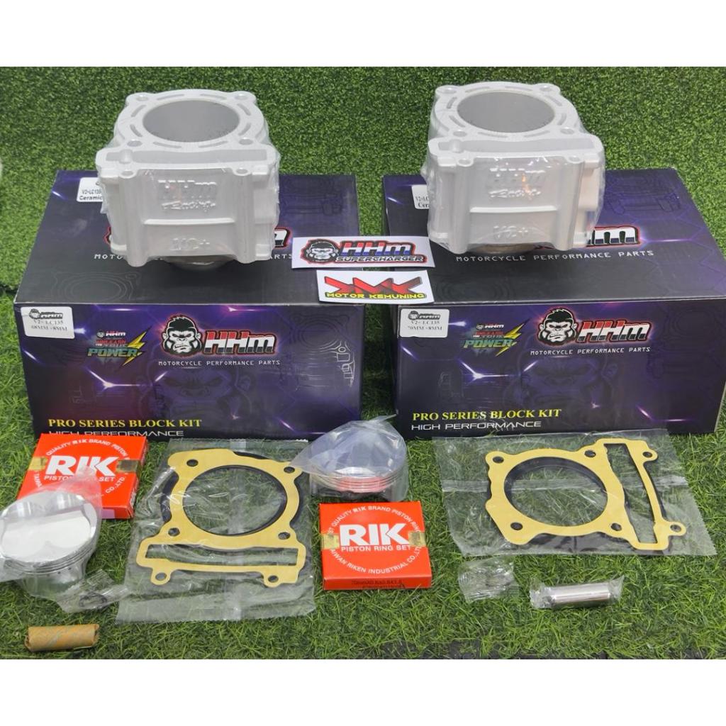 HHM BLOK 135LC HHm V2+ ENGINE BLOCK RACING CERAMIC FORGED PISTON ...