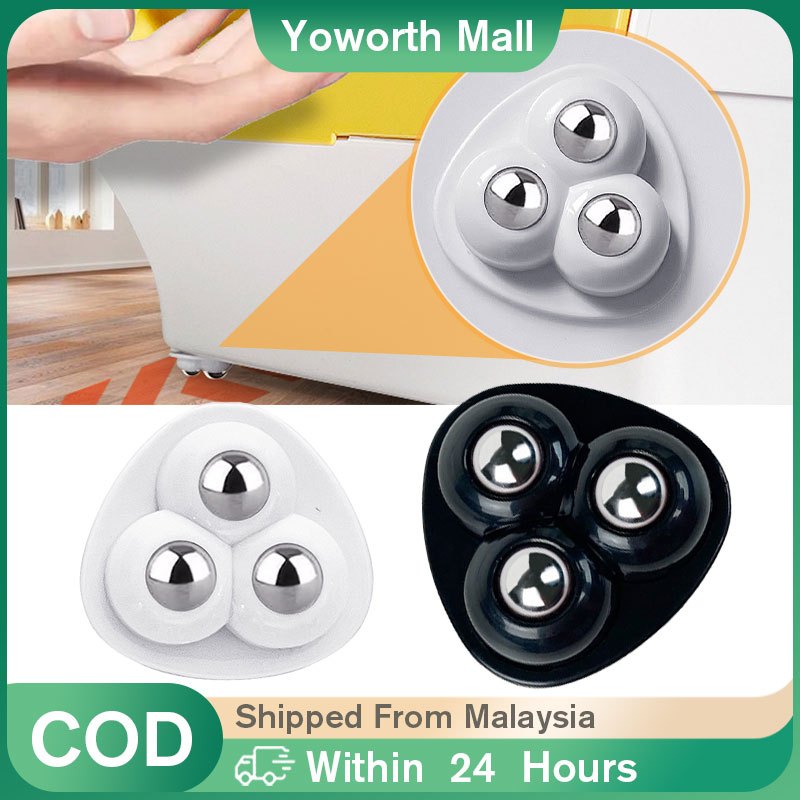 12pcs Self Adhesive Swivel Wheels / 360 Degree Small Swivel Wheels With ...