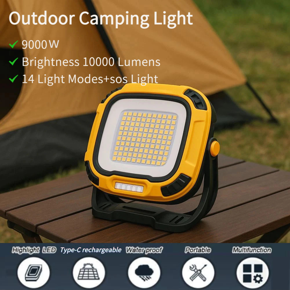 Multi functional COB Work Light rechargeable Type-C outdoor lighting ...