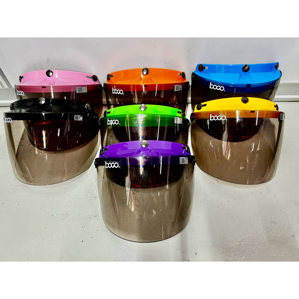 VISOR BOGO BERWARNA CAP WARNA RED WHITE PINK PURPLE MS88 SGV MHR HELMET ...