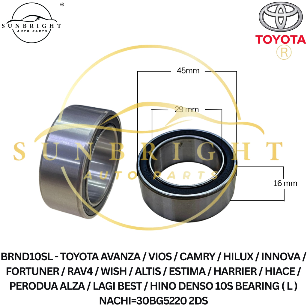 BRND10SL - Denso 10S Bearing (L) | Shopee Malaysia