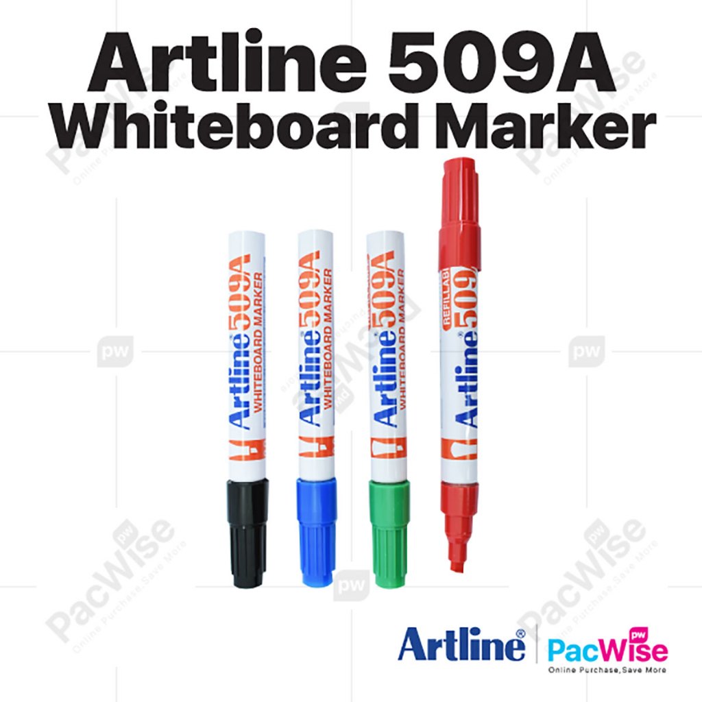 Artline Whiteboard Marker 509A / Penanda Papan Putih / Writing Pen / 2. ...