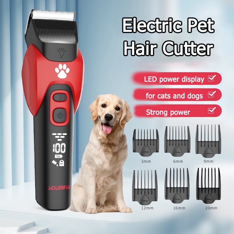 Electric Pet Hair Cutter Professional Pet Cat Dog Hair Clipper Trimmer ...