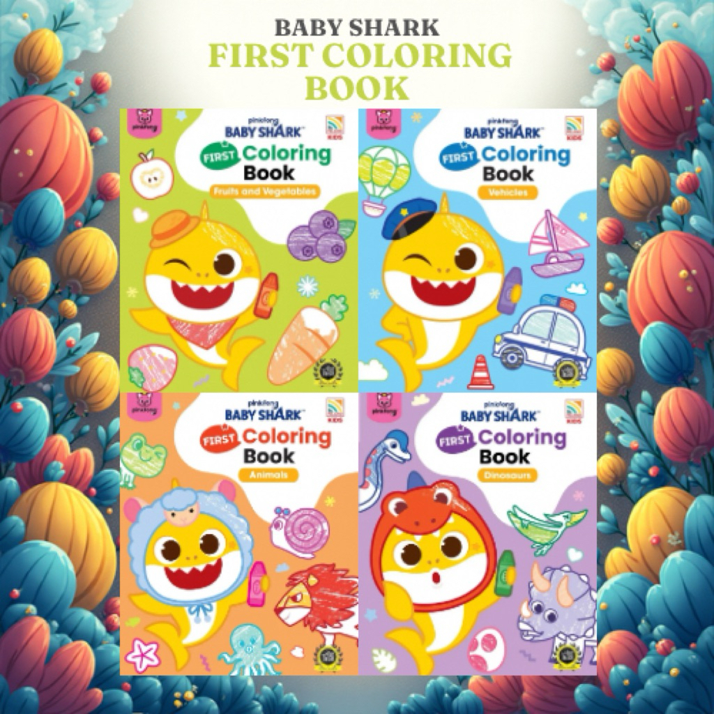 Baby Shark First Coloring Book | Shopee Malaysia