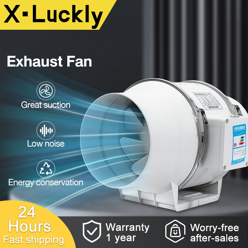 Xluckly Exhaust Fan Ventilation Fan 4/6/8 Inch High Suction Power ...