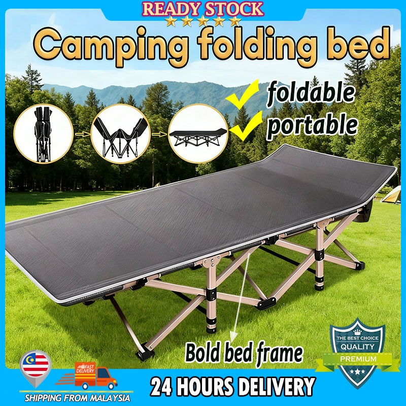 Outdoor camping bed Foldable Outdoor Bed Portable Travel Bed Oxford ...