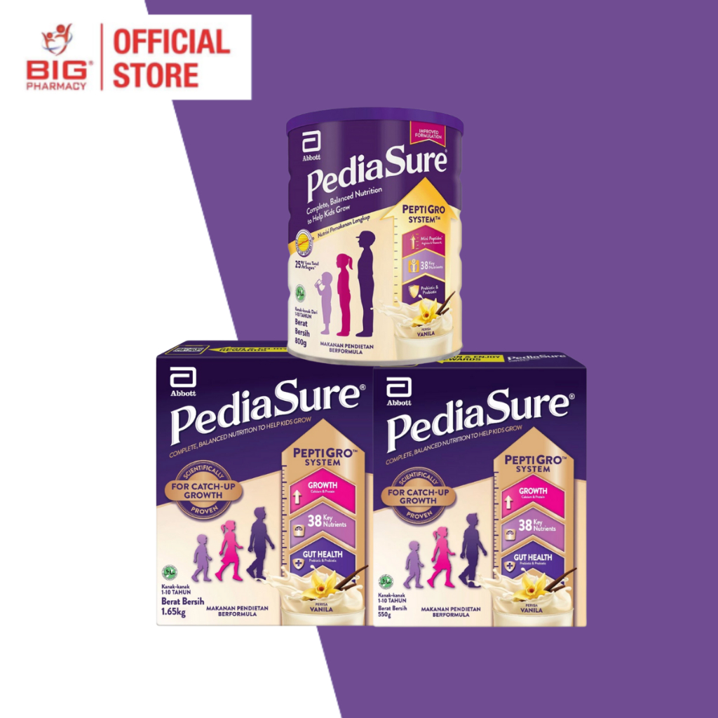 PEDIASURE PEPTIGRO VANILLA ORIGINAL 550G / 800G / 1.65KG | Shopee Malaysia