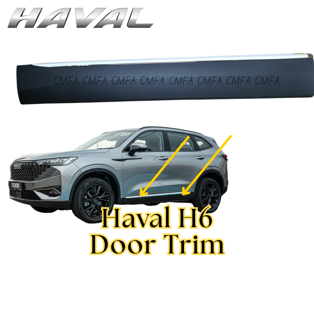 (ORI! READY STOCK) HAVAL H6 Door Outer Trim Lower Panel Chrome/Silver ...