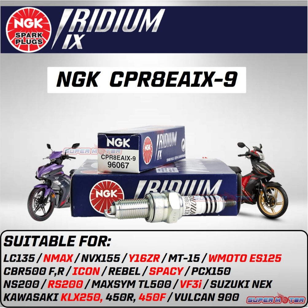 NGK Iridium IX CPR9EAIX-9 Y16ZR LC135 MT-15 R15 Spark Plug | High ...