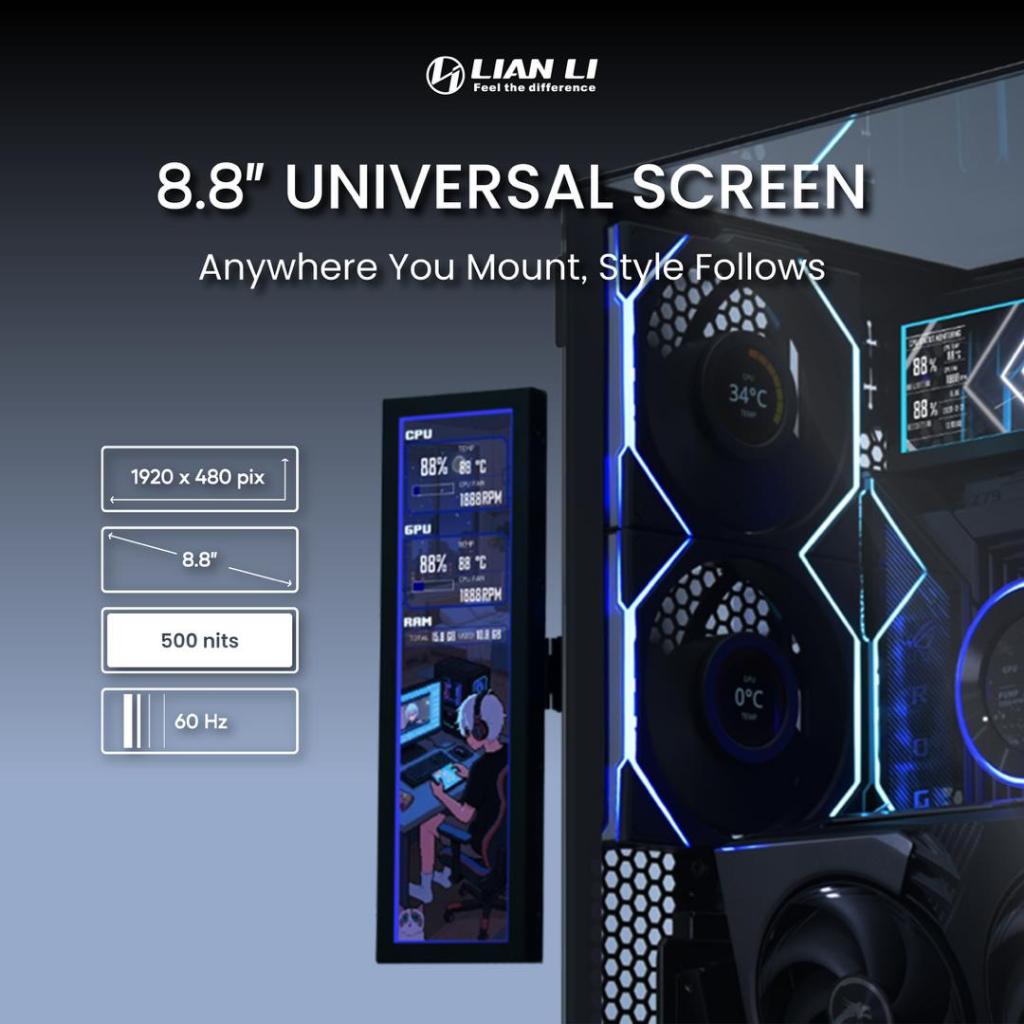 # LIAN LI 8.8″ Screen (US88v1) With Universal Mount for PC # | Shopee ...