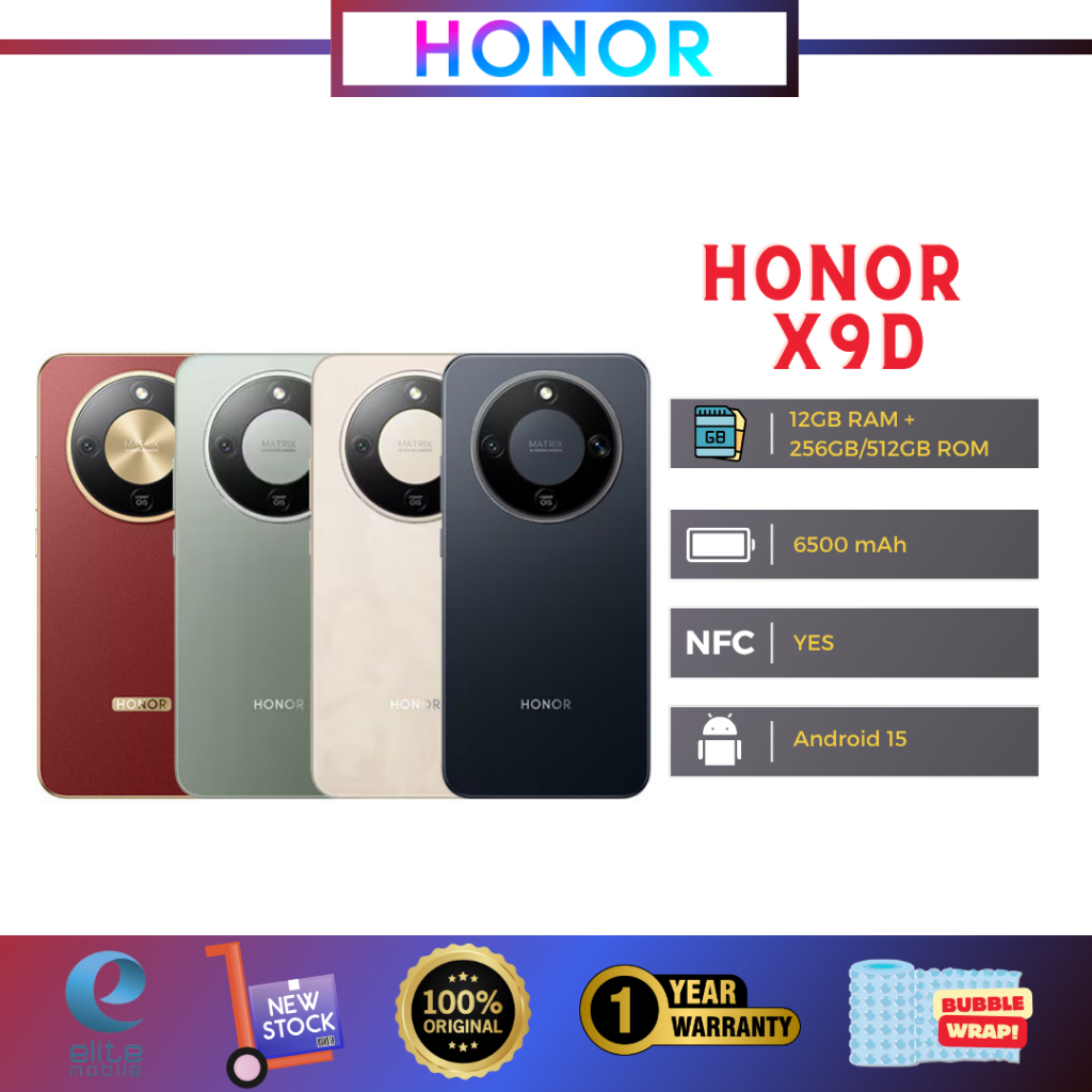 HONOR X9d 5G (12GB+256/512GB) 108MP OIS+EIS | OLED | 8300 mAh Reverse ...