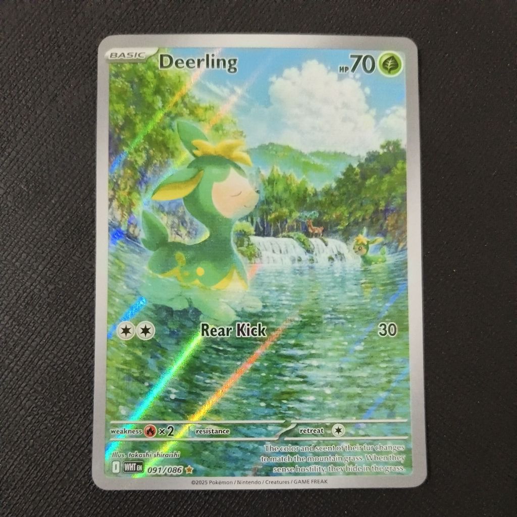 Pokemon Card TCG : SV10.5 White Flare: Deerling 091/086 Illustration ...