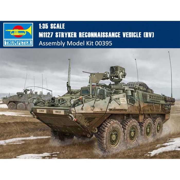 Trumpeter 1/35 00395 M1127 Stryker Reconnaissance Vehicle (RV) | Shopee ...