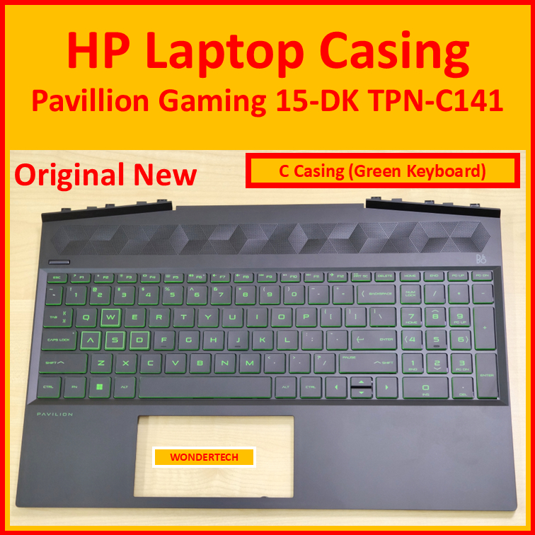HP Pavillion Gaming 15-DK TPN-C141 Laptop Casing A B CASE Keyboard Air ...